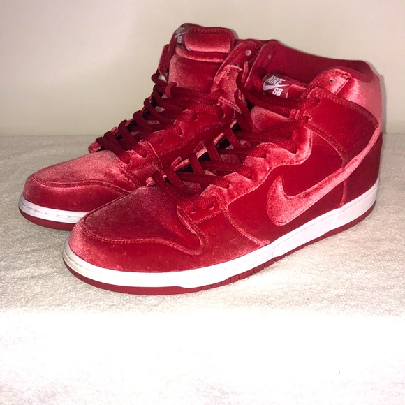 Nike | Shoes | Nike Dunk High Sb Red Velvet | Poshmark